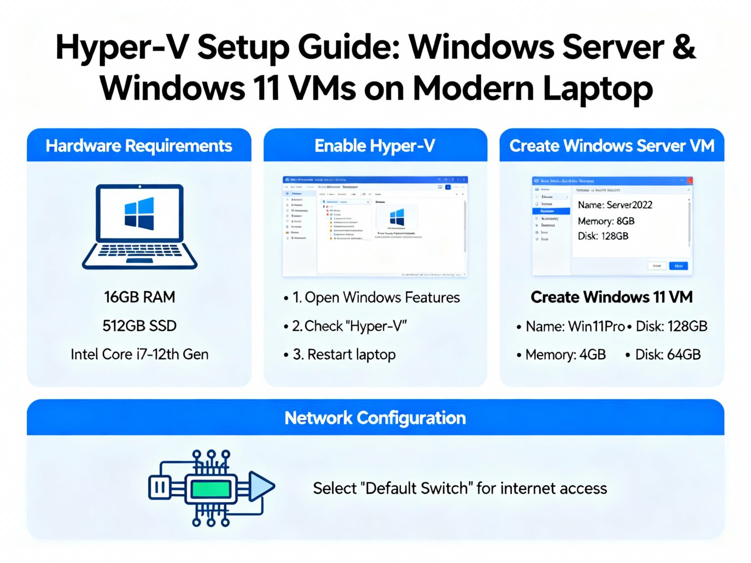 Hyper-V Setup Guide: Install Windows Server 2025 & Windows 11 Virtual ...